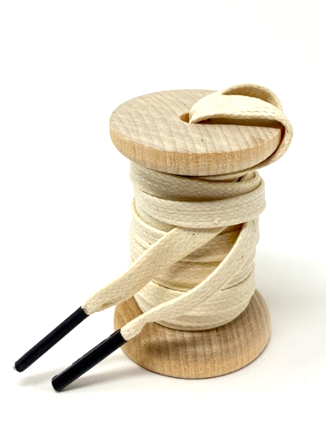 Solid Cream Glazed Sneaker Laces – Whiskers Laces